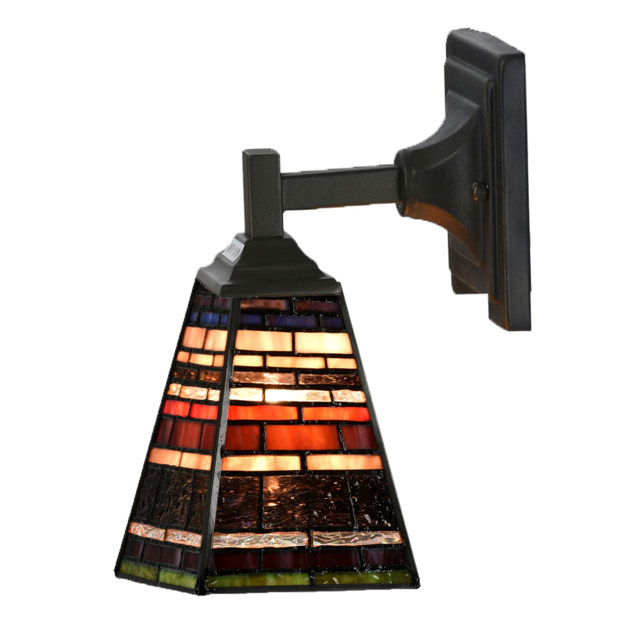Tiffany Wandlamp Industrial Quadrat | Tiffanylampenhuis