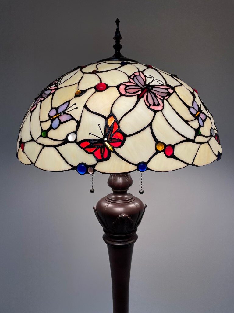 Tiffany vloerlamp Papillon 50 Deluxe kopen? Groot aanbod!